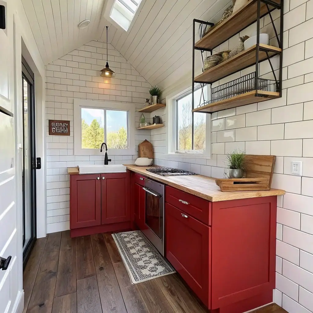 15 Inspiring Red Farmhouse Kitchen Ideas and Modern Touches